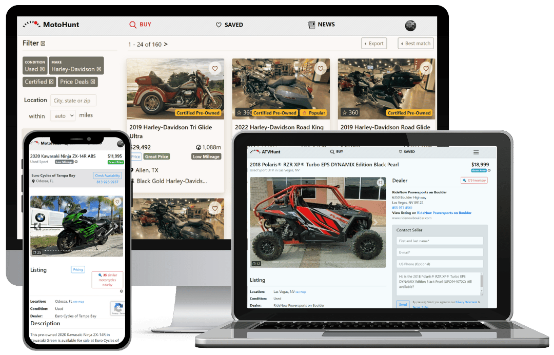 Motohunt Marketplace Inventory Listings For Dealerships